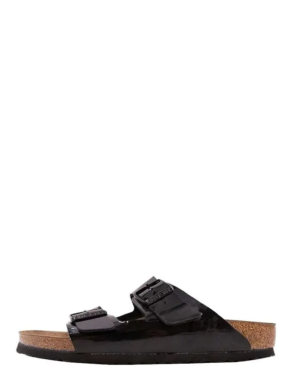 BIRKENSTOCK Arizona Patent Sandals - Black