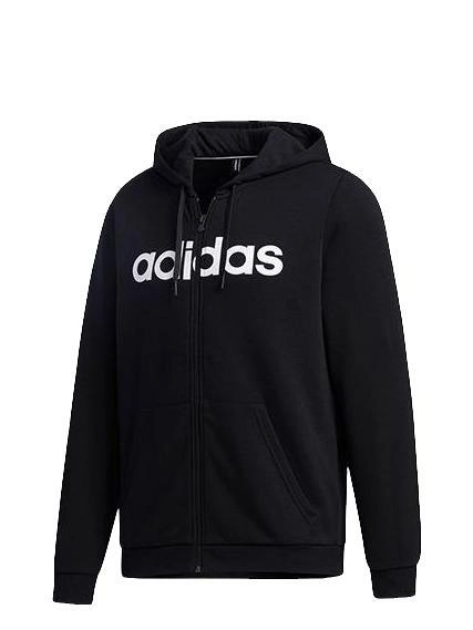 Adidas Neo Alphabet Printing Casual Sports Zipper - Black