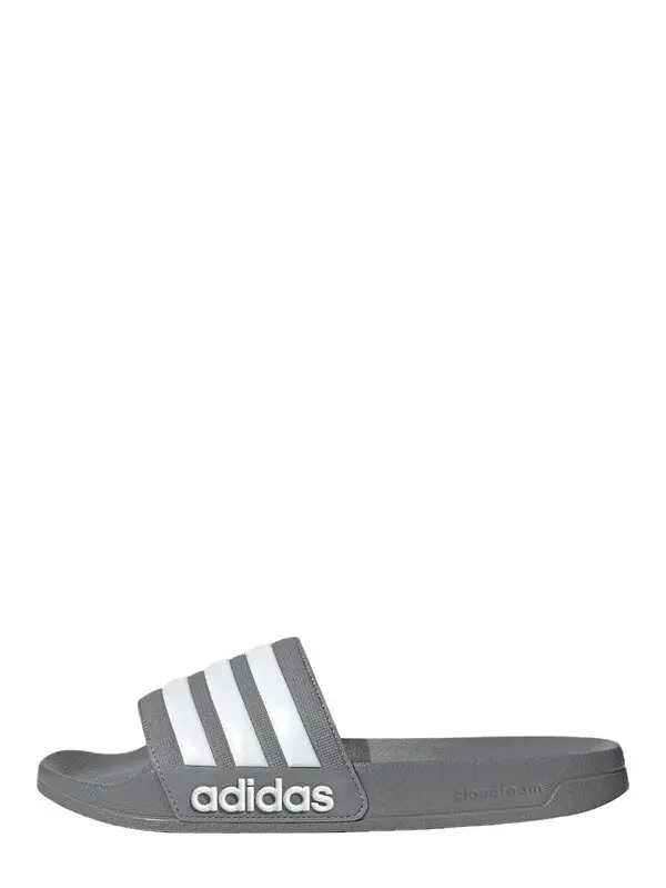 Adidas Adilette Slides - Grey/white