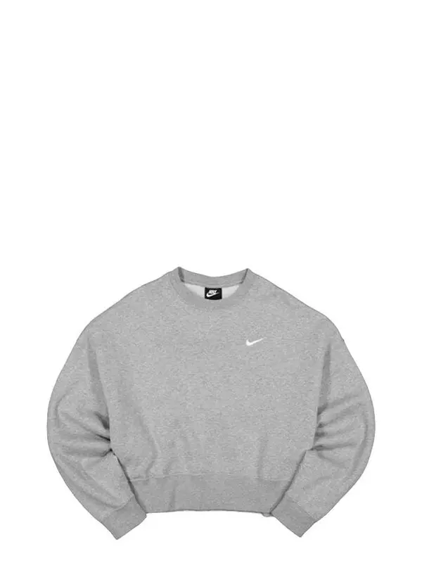 Nike Logo Fleece Pullover - Grey