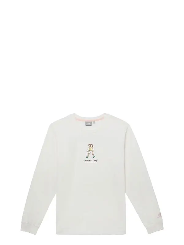 NEW BALANCE X Zero Per Zero Round Neck Top - White/black
