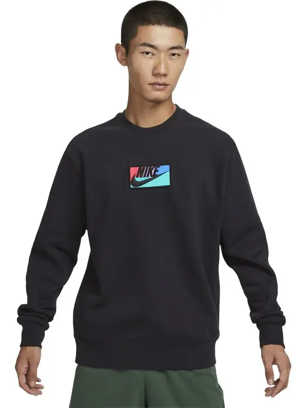Nike Club Fleece Crew Sweatshirt - Black