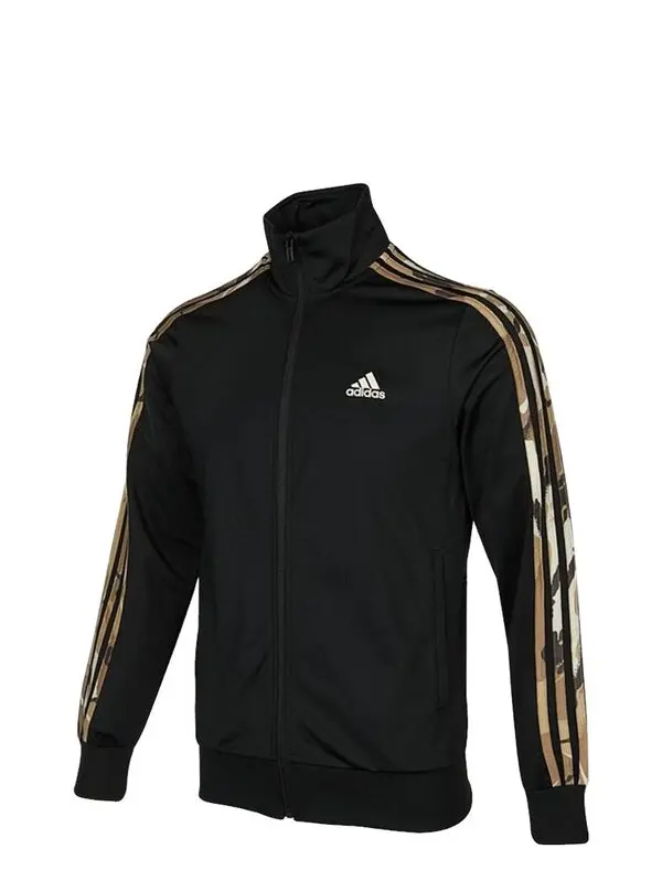 Adidas 3-stripes Tric Camouflage Track Jacket - Black
