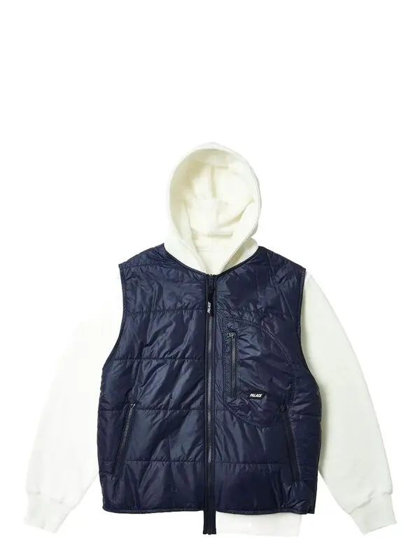 PALACE Reversible Vest Hoodie - Soft White