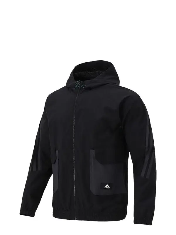 Adidas Hooded Logo Jacket - Multi-color