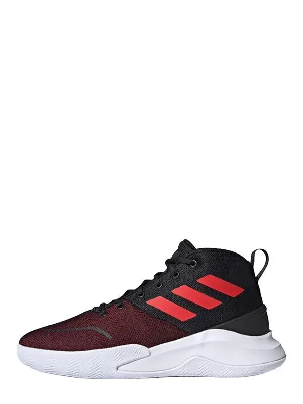 Adidas Ownthegame Mid Top Basketball Sneakers - Black/white/red