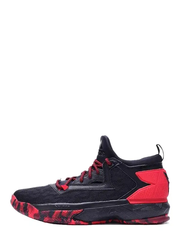 Adidas D Lillard 2 Basketball Sneakers - Black/light Scarlet/cardinal