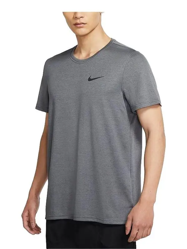 Nike Dri-fit Superset Short Sleeve Athletic Top - Grey