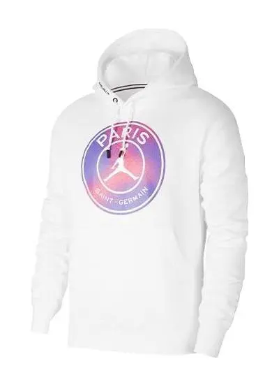 JORDAN Paris Saint-germain Printing Fleece Pullover - White