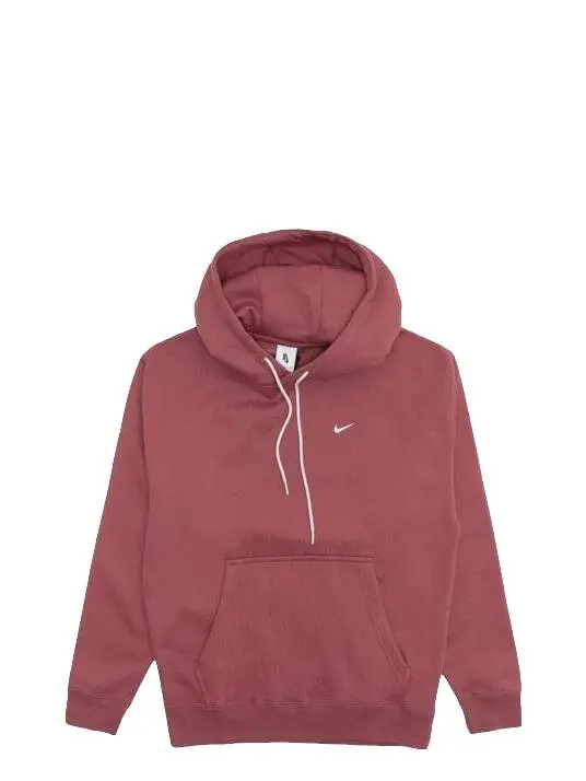 Nike Series Lab Embroidered Logo Hooded Sports Pullover - Red