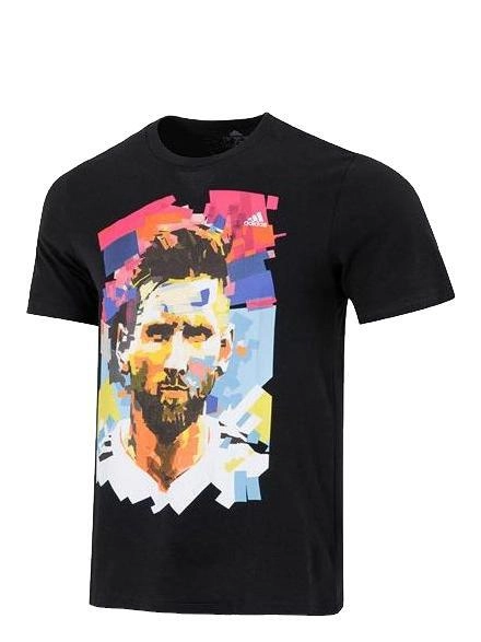 Adidas Messi G T Character Alphabet Numeric Printing Soccer/football Sports Short Sleeve 1 0 Black - Default Color