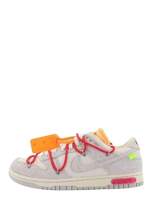 Nike X Off-white Dunk Low "lot 40 Of 50 - Gray/white