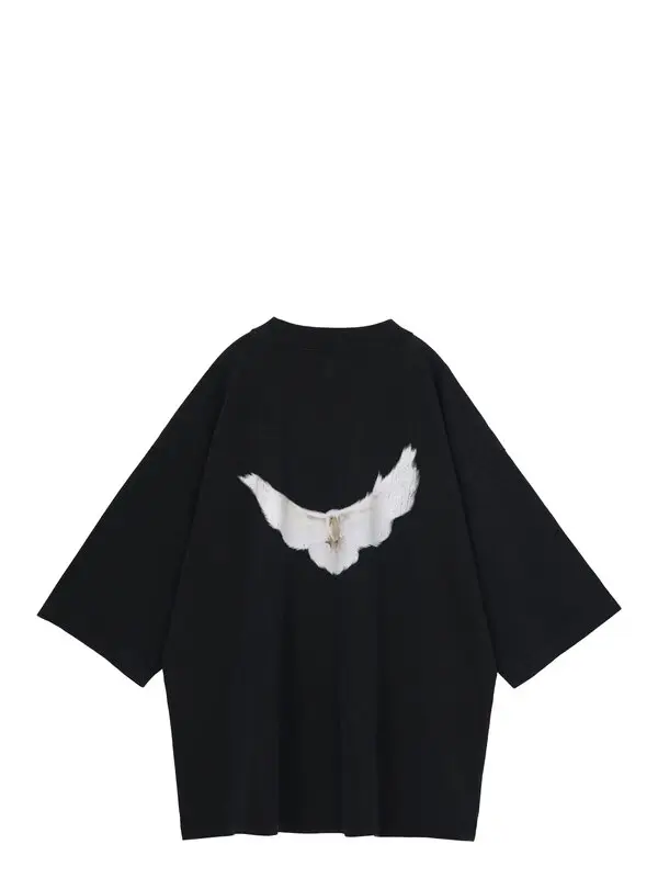 Yeezy X Balenciaga Dove 3/4 Sleeve Tee 'washed - Black
