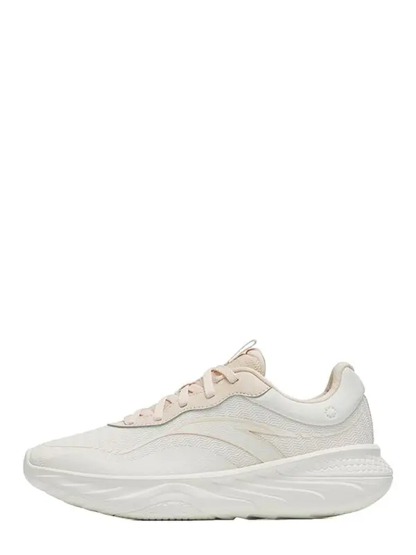 ANTA Shock-absorbing Low-top Athletic Shoes - Beige