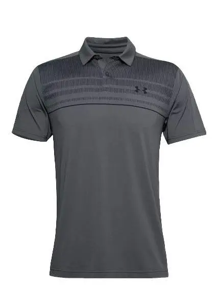 Under Armour Logo Pattern Loose Short Sleeve Polo Shirt Gray - Grey