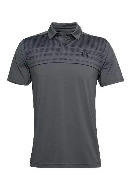 Under Armour Logo Pattern Loose Short Sleeve Polo Shirt Gray - Grey