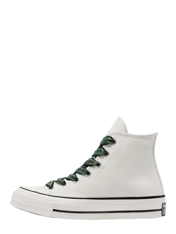 CONVERSE Chuck 70 High Top Sneakers With Wordmark Ribbon Laces - White