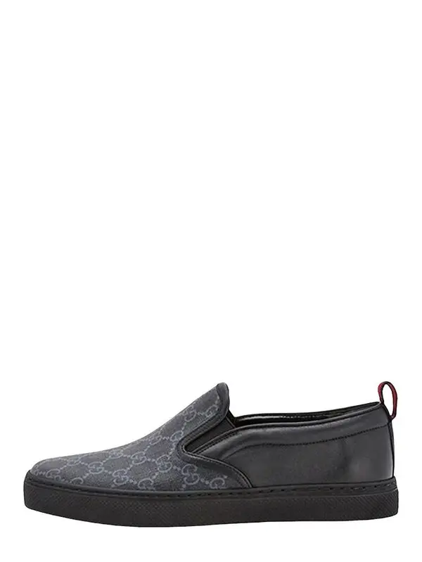 Gucci Gg Supreme Slip-on Sneakers - Black