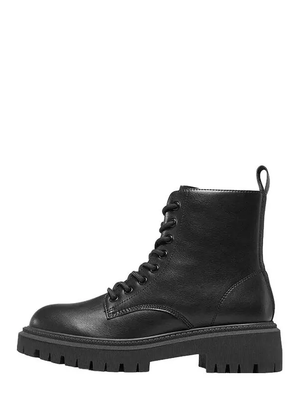 Sketchers Modern Rugged Combat Boot - Black