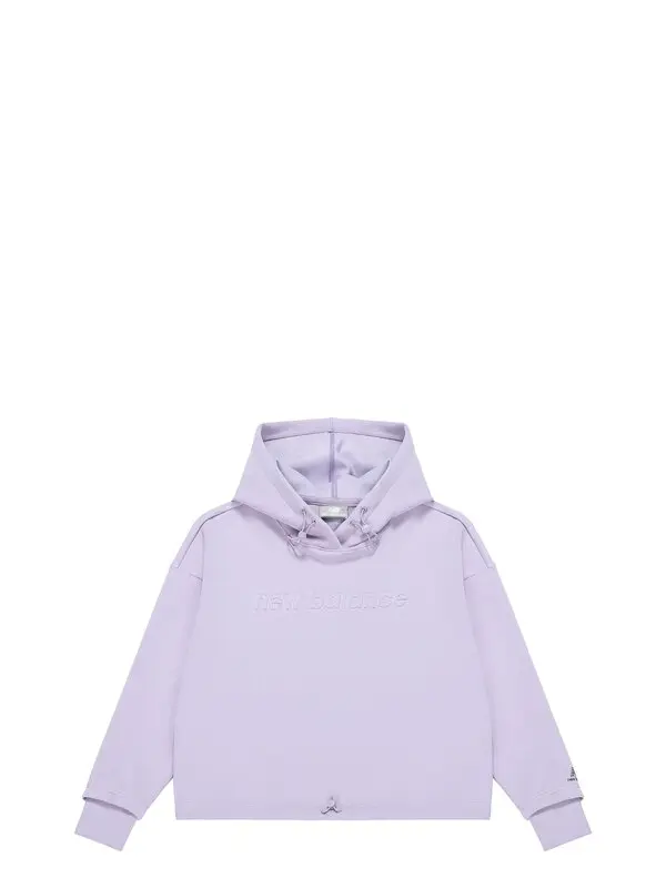 NEW BALANCE Embossed Logo Hoodie - Purple