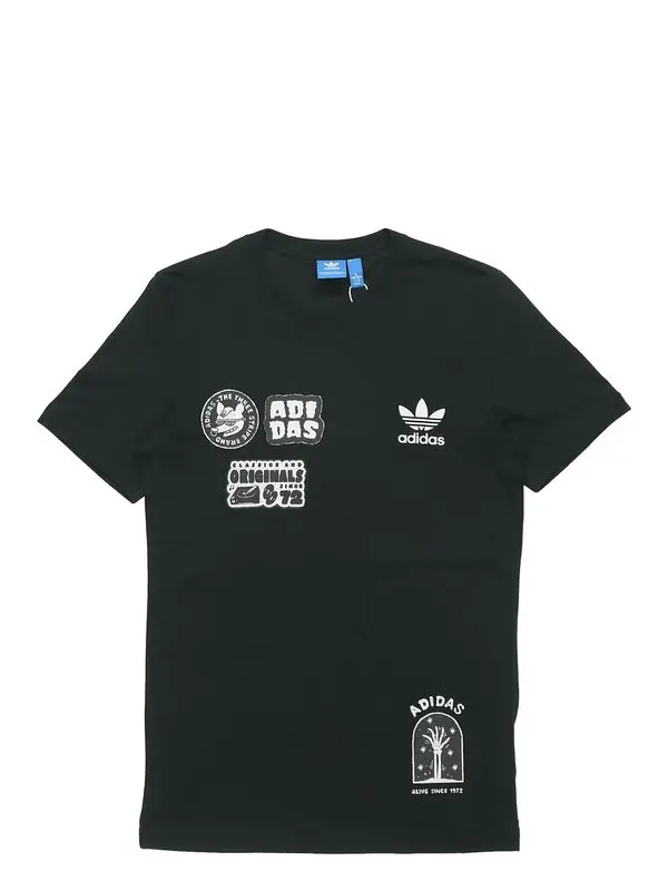 Adidas Originals 3m Reflective Animal Graffiti Short Sleeve Tee - Black