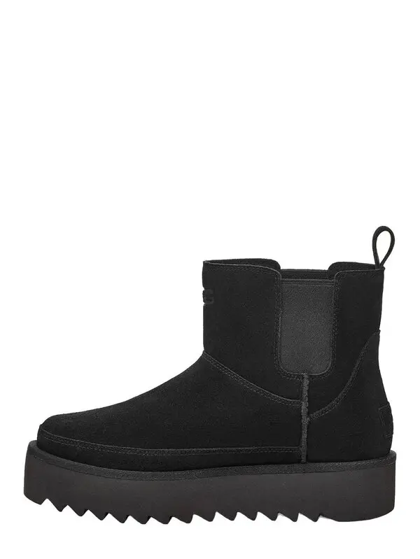 UGG Classic Chelsea Platform Mini Boot - Black