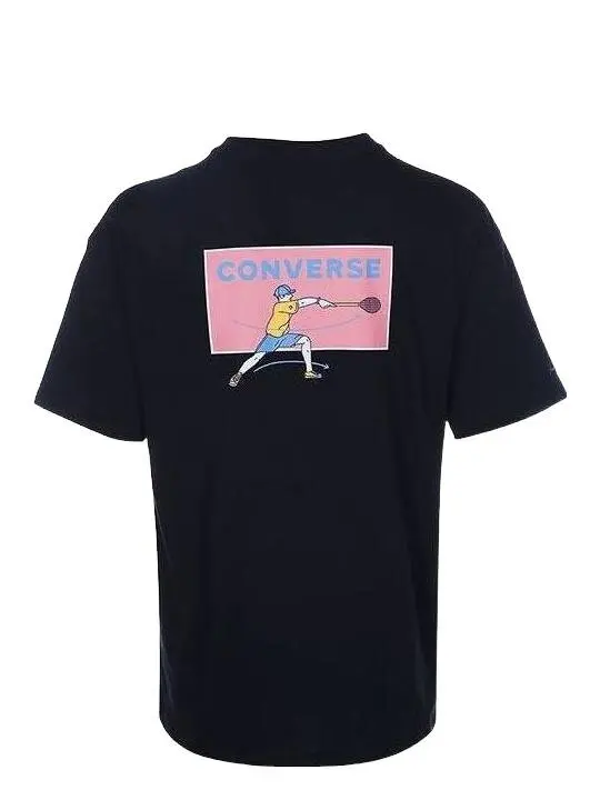CONVERSE Jack Purcell Graphic T-shirt Asia Sizing - Black