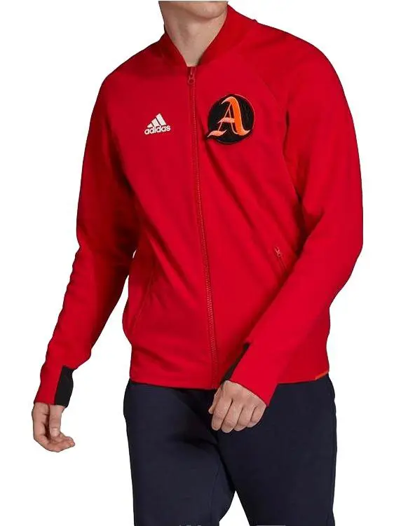 Adidas Sporty Jacket With Logo Detail - Light Red