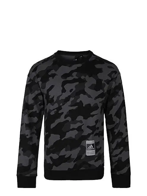 Adidas Long Sleeve Crewneck Sweatshirt - Black/grey