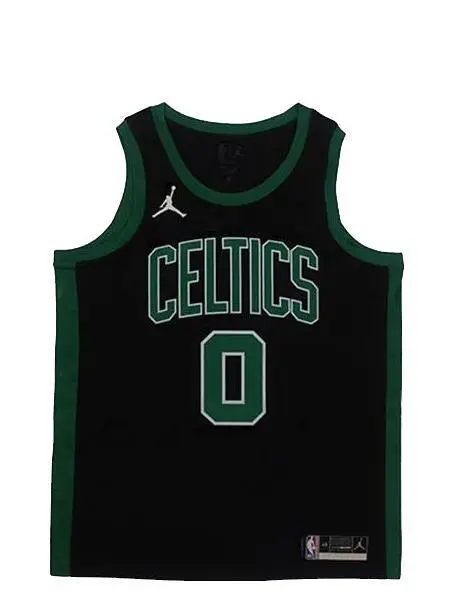 JORDAN Boston Celtics Tatum No. 0 Basketball Jersey - Black/green
