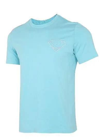 Adidas Diamond Tee Short-sleeved Breathable Running Blue - Light Sky Blue