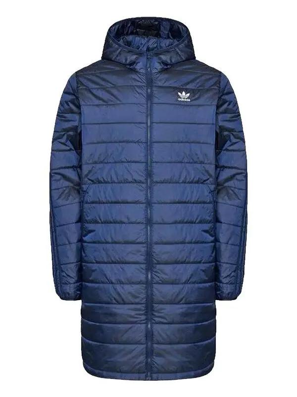 Adidas Originals Long Padded Down Jacket - Blue