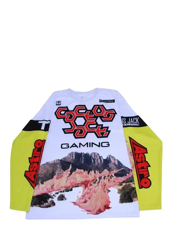 TRAVIS SCOTT Cactus Jack The Scotts Gaming Ii Long-sleeve Jersey - White