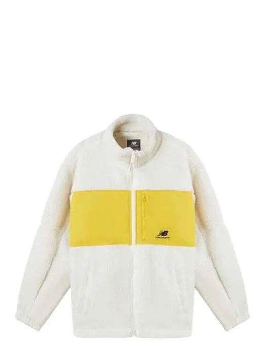 NEW BALANCE Fleece Jacket - White/yellow