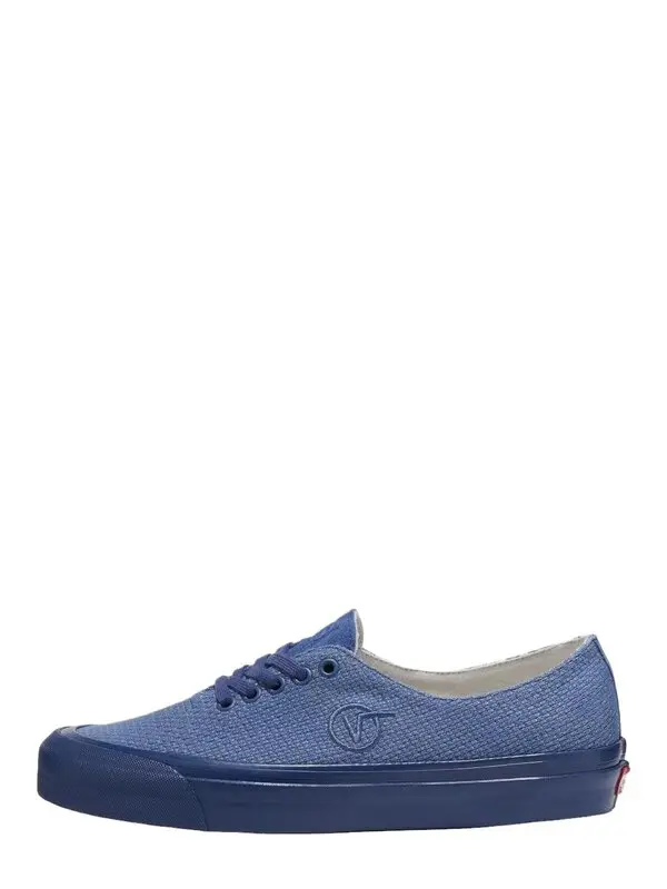 VANS Authentic One Piece Material Mix Indigo Lace-up Sneakers - Blue