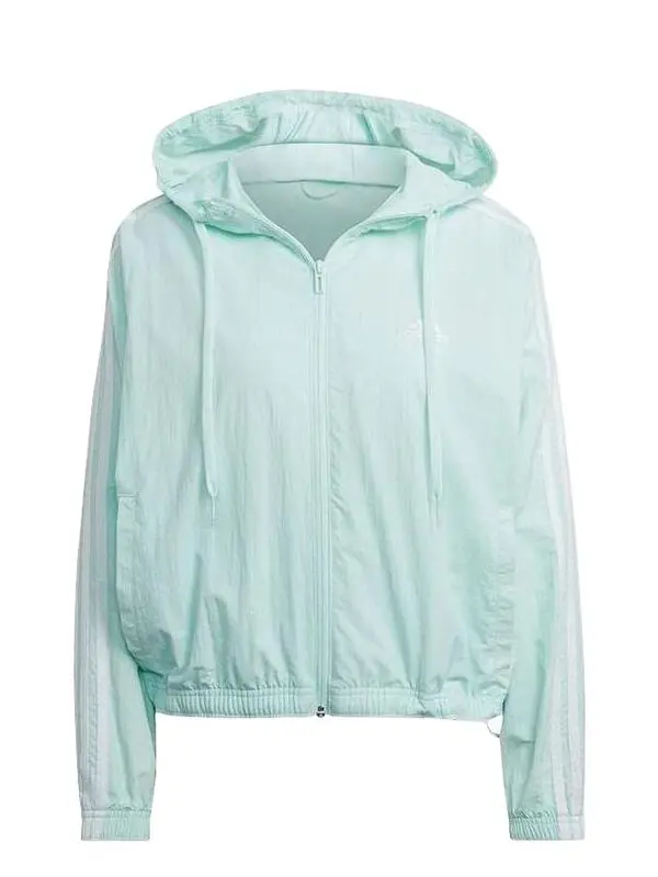 Adidas Essentials Repeat Logo Loose Fit Windbreaker - Blue