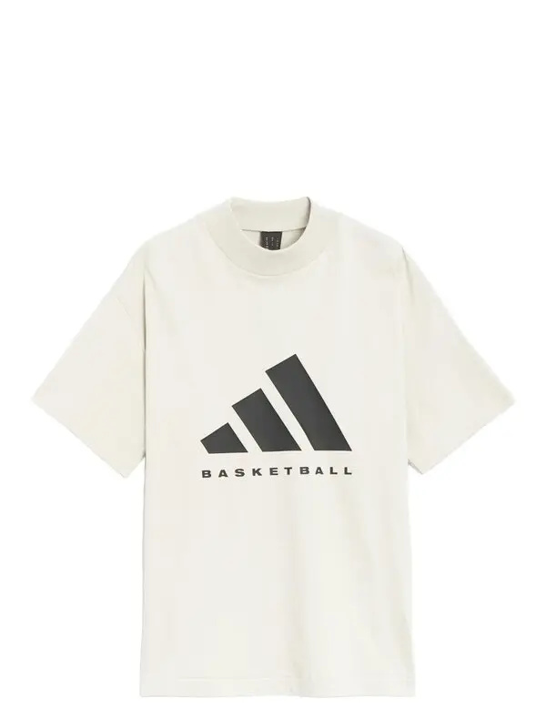Adidas Basketball Logo Tee 'white - Talc