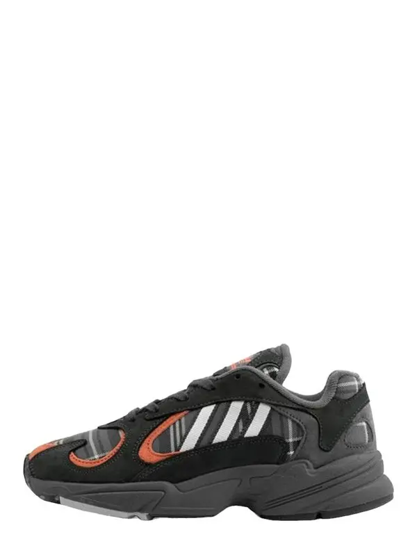 Adidas Yung-1 Plaid Sneakers - Orange