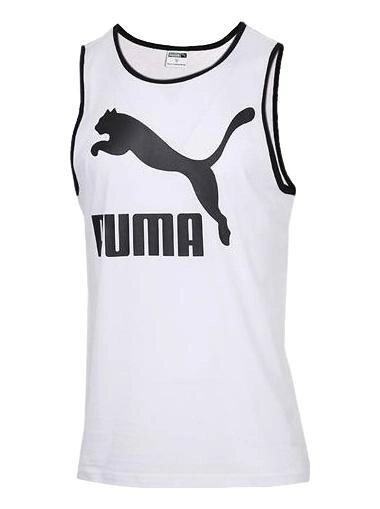 PUMA Classics Logo Tank Top - White/black