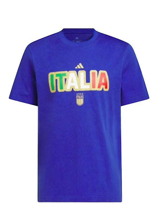 Adidas World Cup 26 Italy Home Graphic T-shirt - Semi Lucid Blue