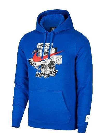Nike X Lpl Crossover League Hooded Long Sleeve - Blue