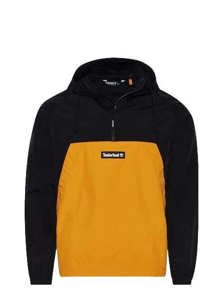 Timberland Pullover Windbreaker Jacket - Black/cheddar