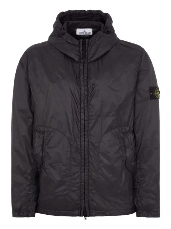 Stone Island Packable Hooded Jacket - Black