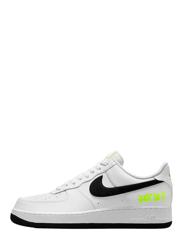 Nike Force 1 Low 'just Do It' Sneakers - White/volt/black