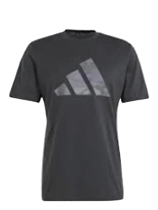 Adidas Train Essentials Seasonal Brand Love Camo T-shirt Asia Sizing - Black