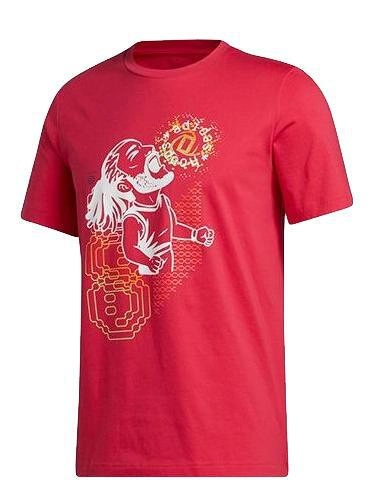 Adidas Rose Social Basketball Short Sleeve - Pink
