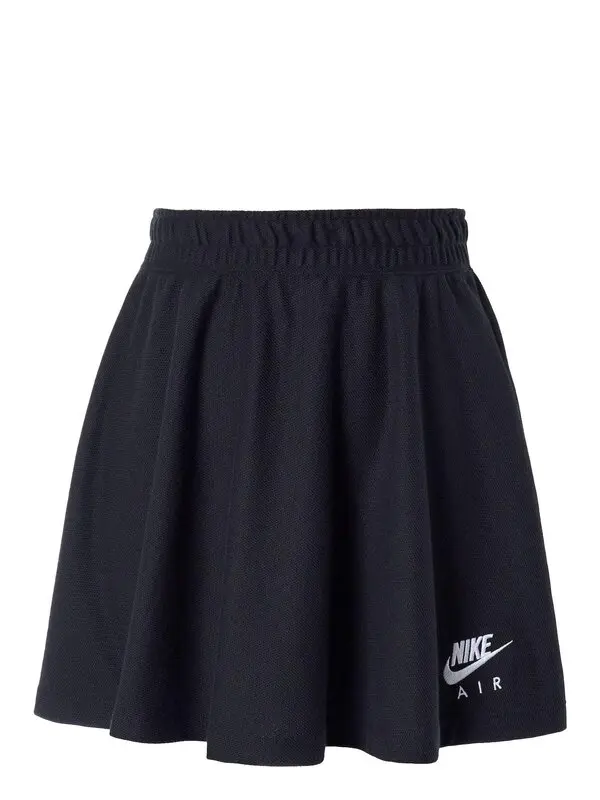 Nike Pique Skirt - Black/white