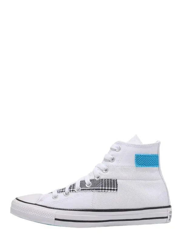 CONVERSE Chuck Taylor All Star High Top Sneakers With Patchwork Detailing - White