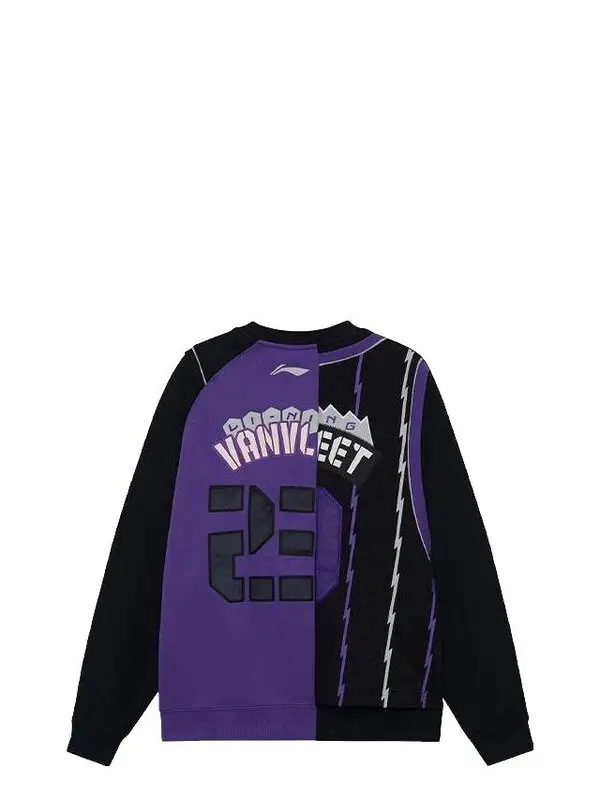 LI-NING Fred Vanvleet Logo Pullover - Black/purple/multi-color