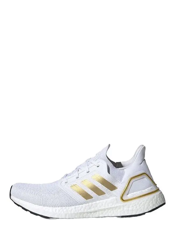 Adidas Ultraboost 20 "gold Metallic" Low Top Sneakers - White